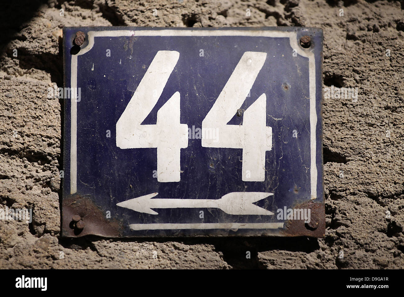 House numbers in different styles and colors (concept for real estate ...