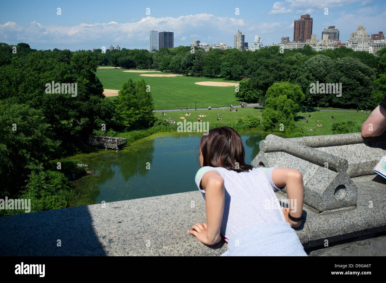 Turtle Pond from Belvedere Castle, Central Park, New York Stock Photo ...