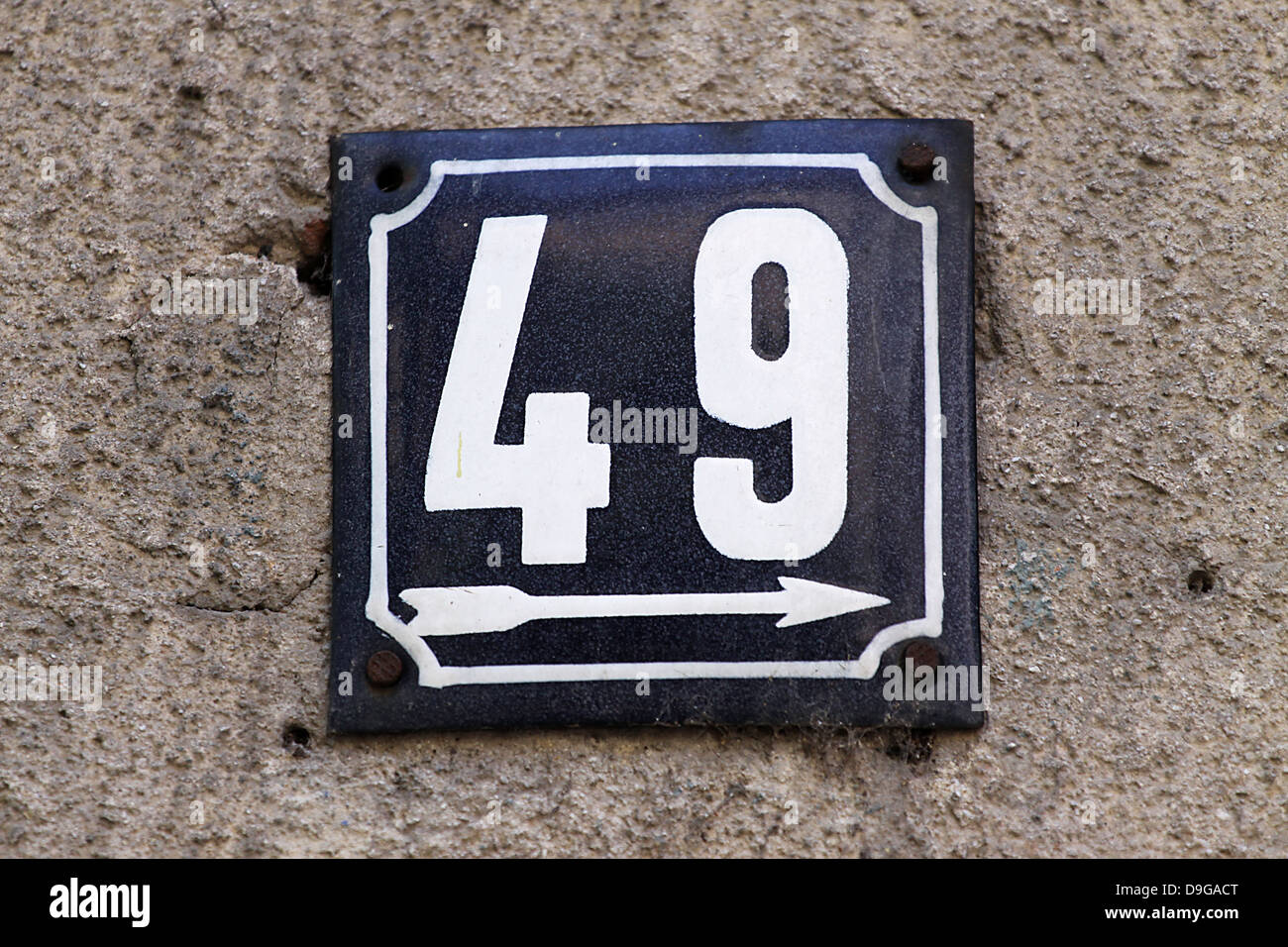 House numbers in different styles and colors (concept for real estate ...