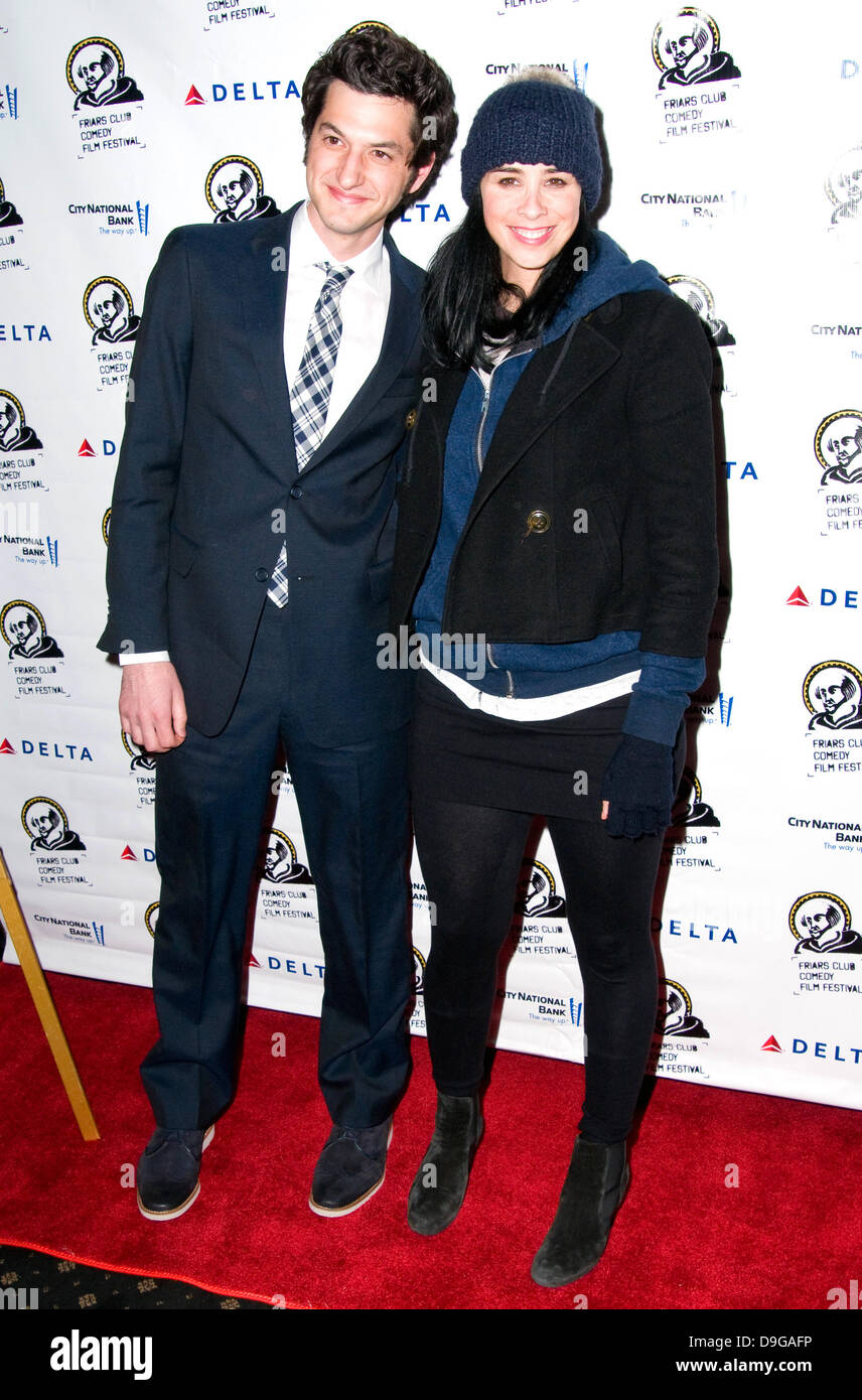 Ben Schwartz and Sarah Silverman Friars Club screening of 'Peep World ...