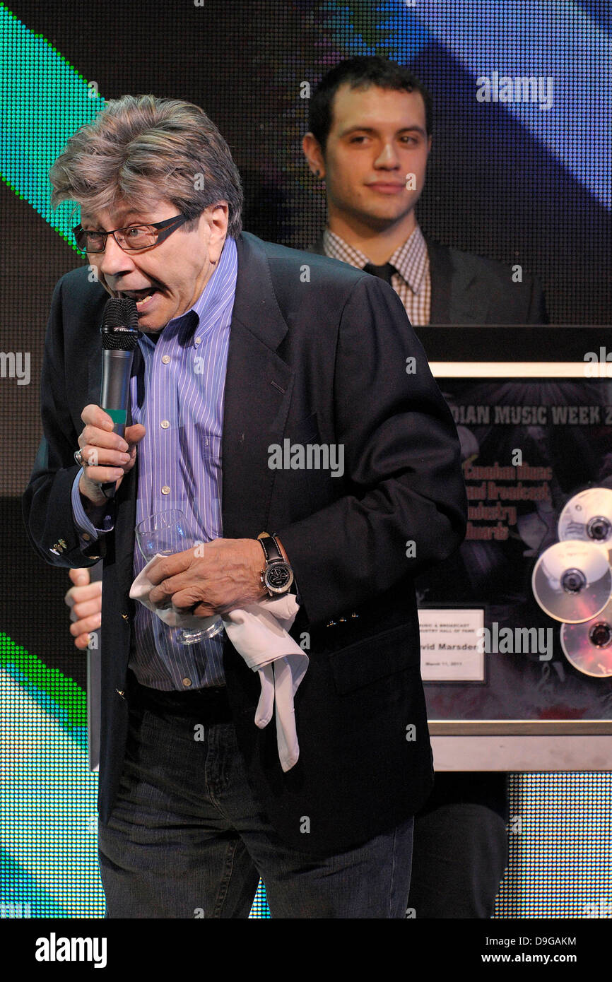 David Marsden Accepting The Allan Waters Lifetime Broadcast Achievement Hall Of Fame At The 2011