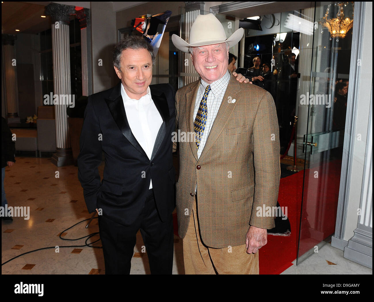 Michel Drucker and Larry Hagman 'Champs-Elysees' TV talk show ...