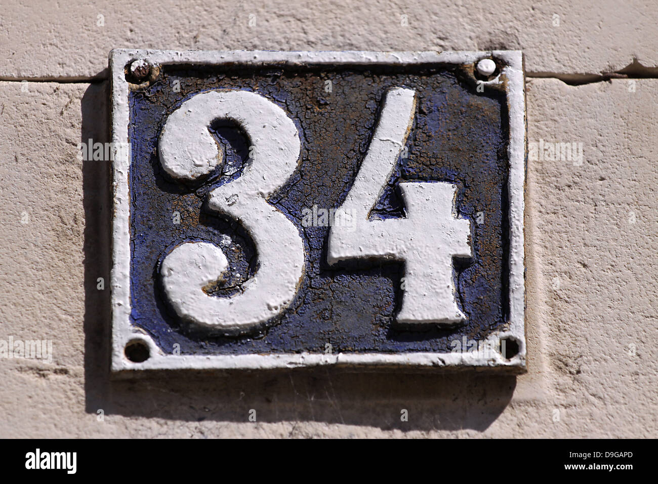 House numbers in different styles and colors (concept for real estate ...