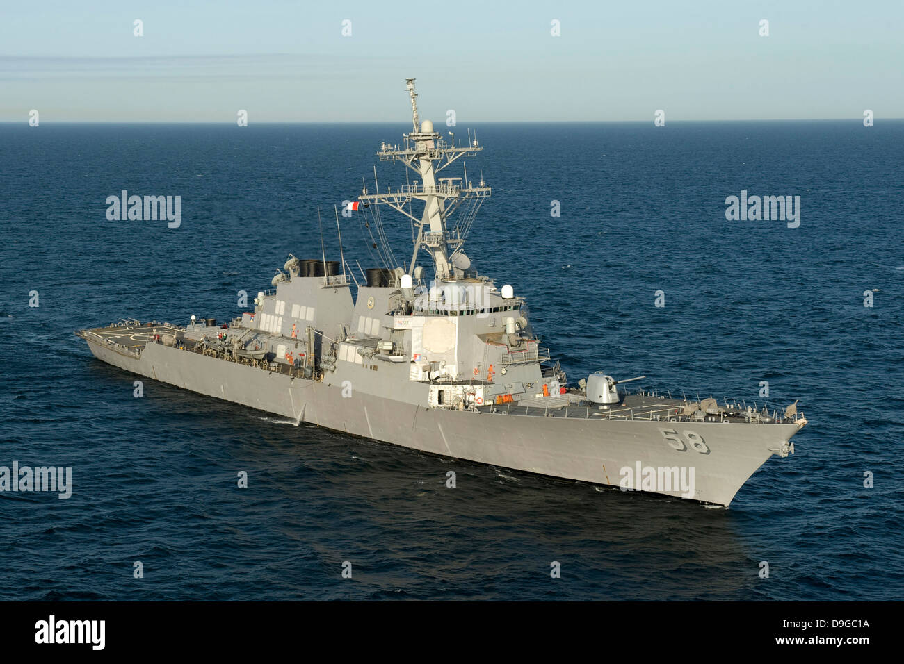 Arleigh burke destroyer side view hi-res stock photography and images ...