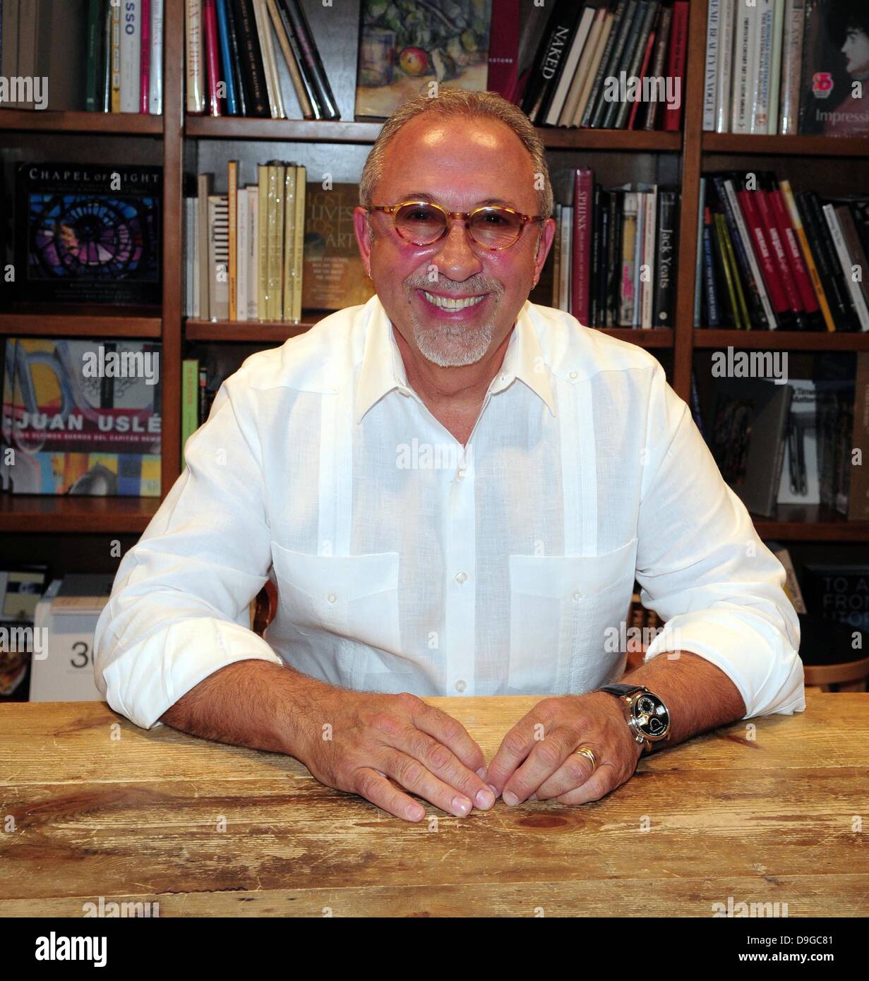 Emilio Estefan attends a book signing of his new book 'The Exile ...