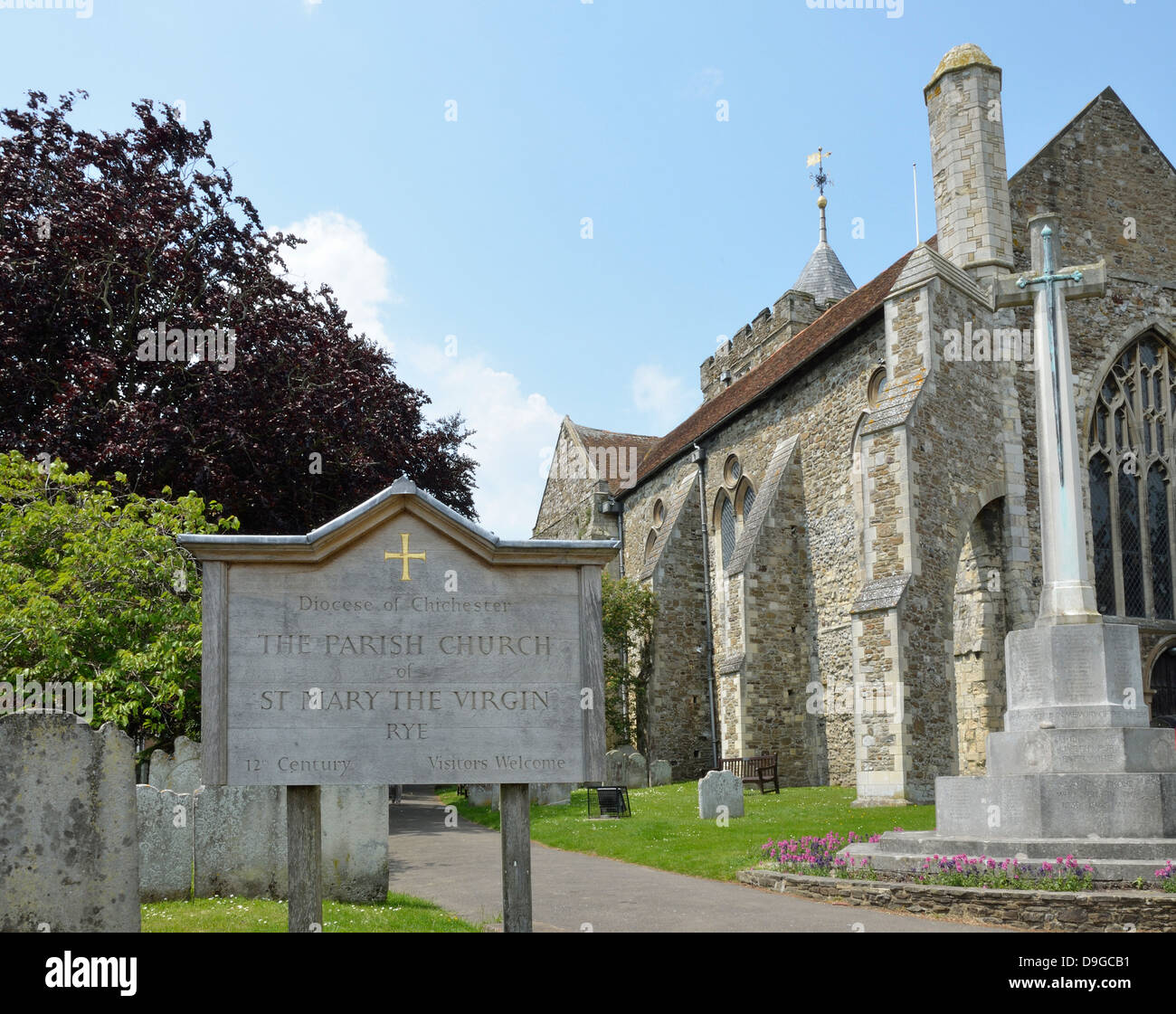 Rye, East Sussex, England, UK. Parish Church of St Mary the Virgin ...