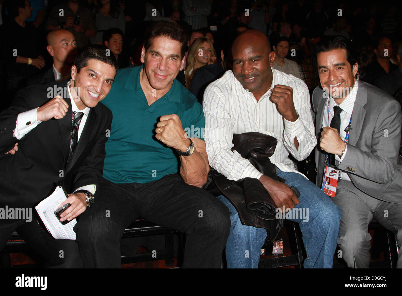 Ray, Lou Ferrigno, Evander Holyfield and Rich Orosco LA Matadors vs ...