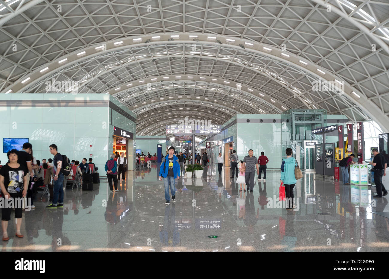 Interior of the modern airport of the city of Chengdu China Stock Photo ...