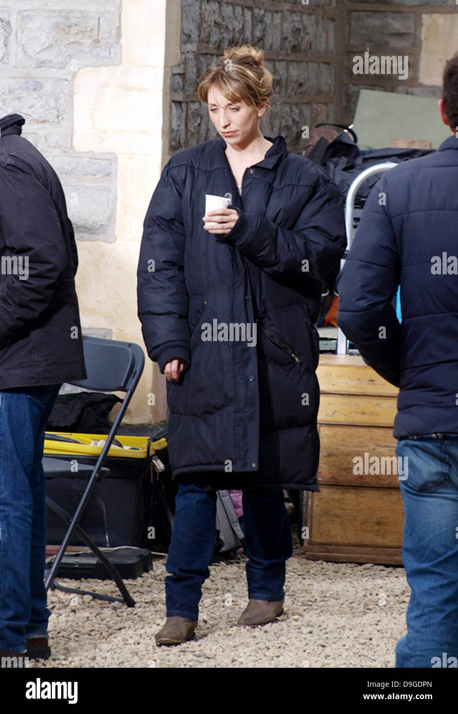 Daisy Haggard on the set for the BBC sci-fi series Doctor Who Penarth ...