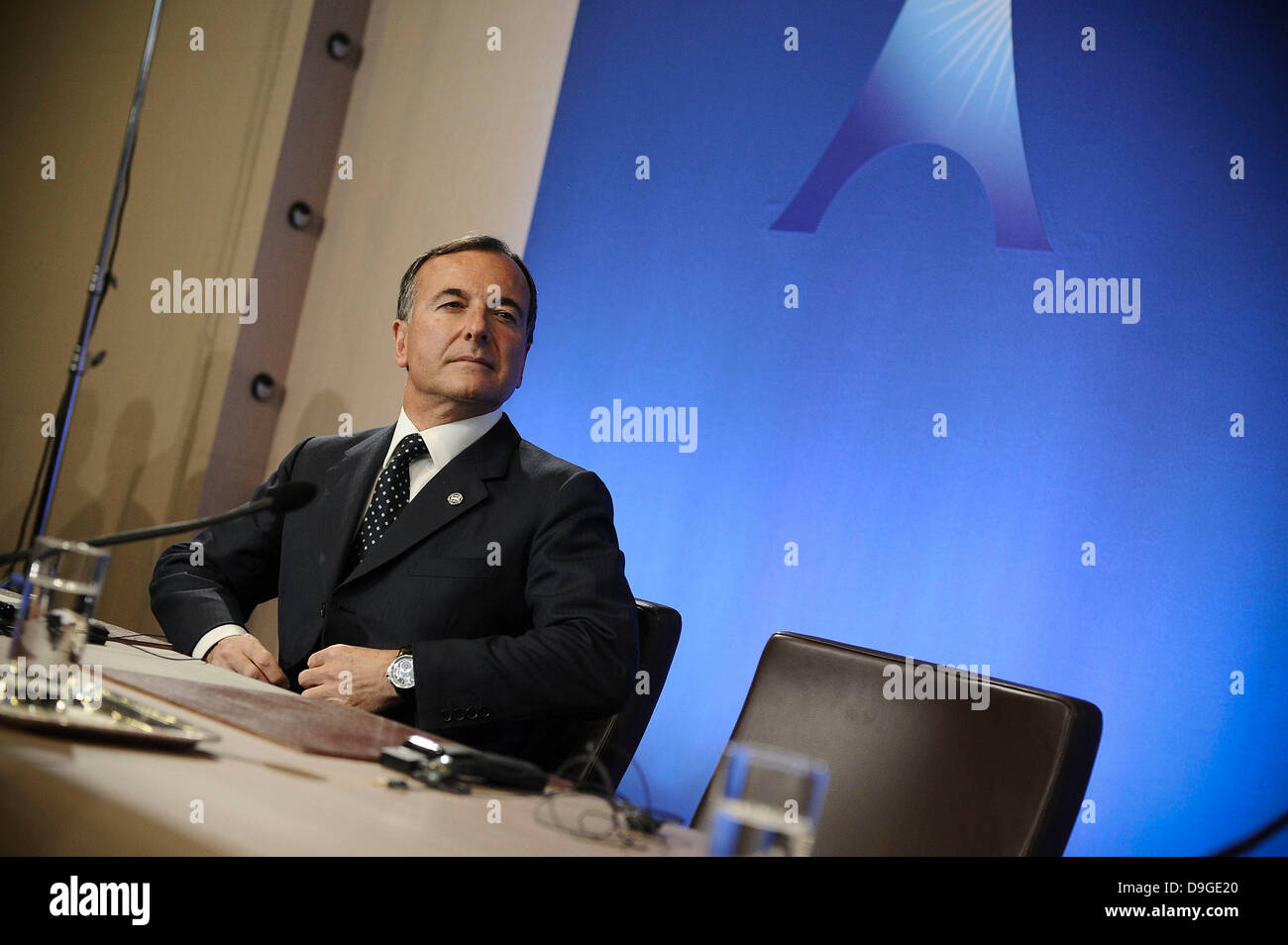 Italian G8 Foreign Affairs Minister Franco Frattini attends a joint ...