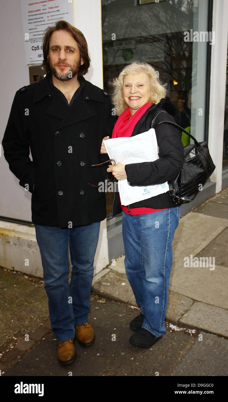 Sandra Dickinson And Her Husband Mark Osmond Out And About In The West End London England 16