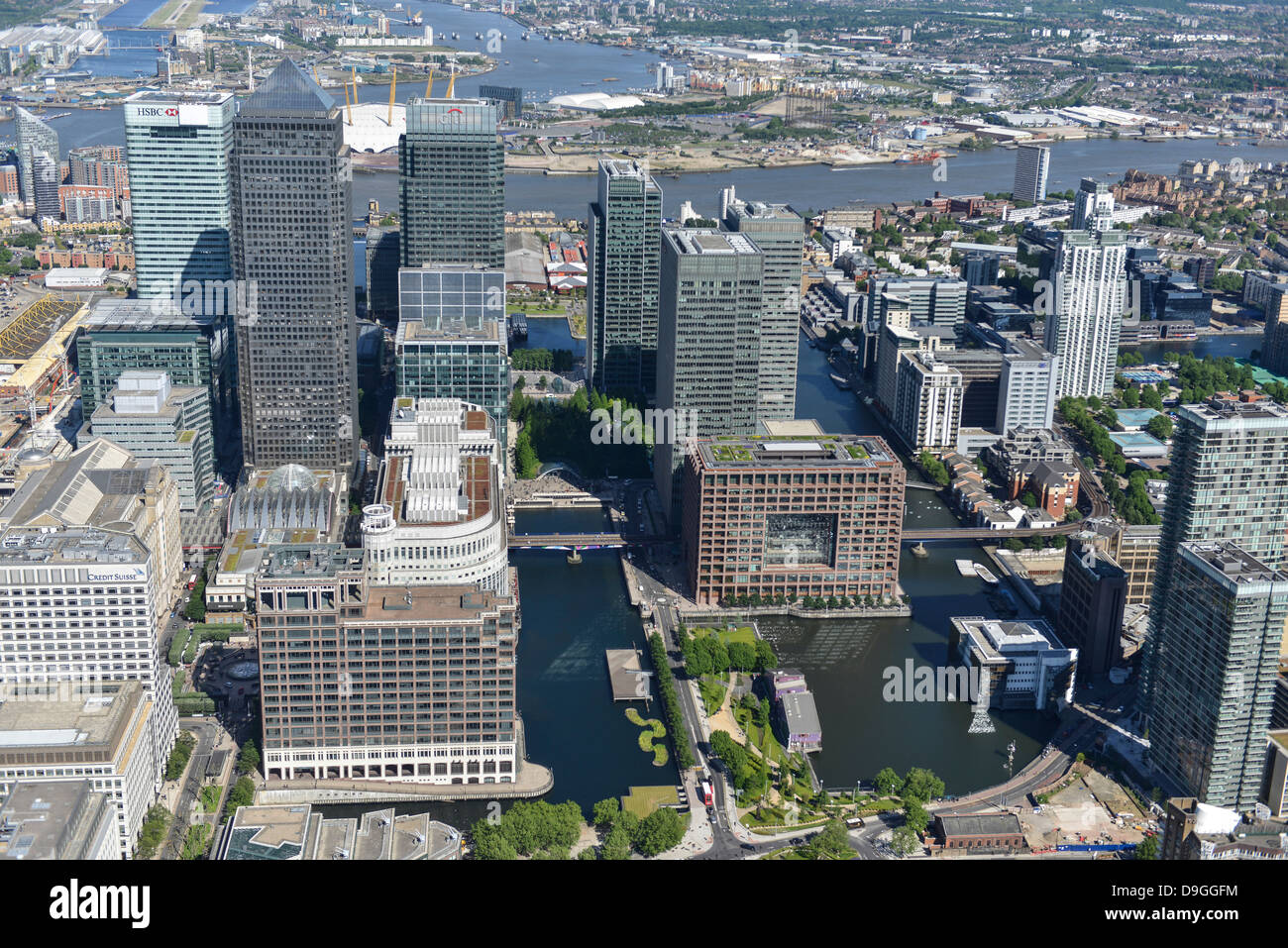Aerial photograph of Canary Wharf Stock Photo - Alamy