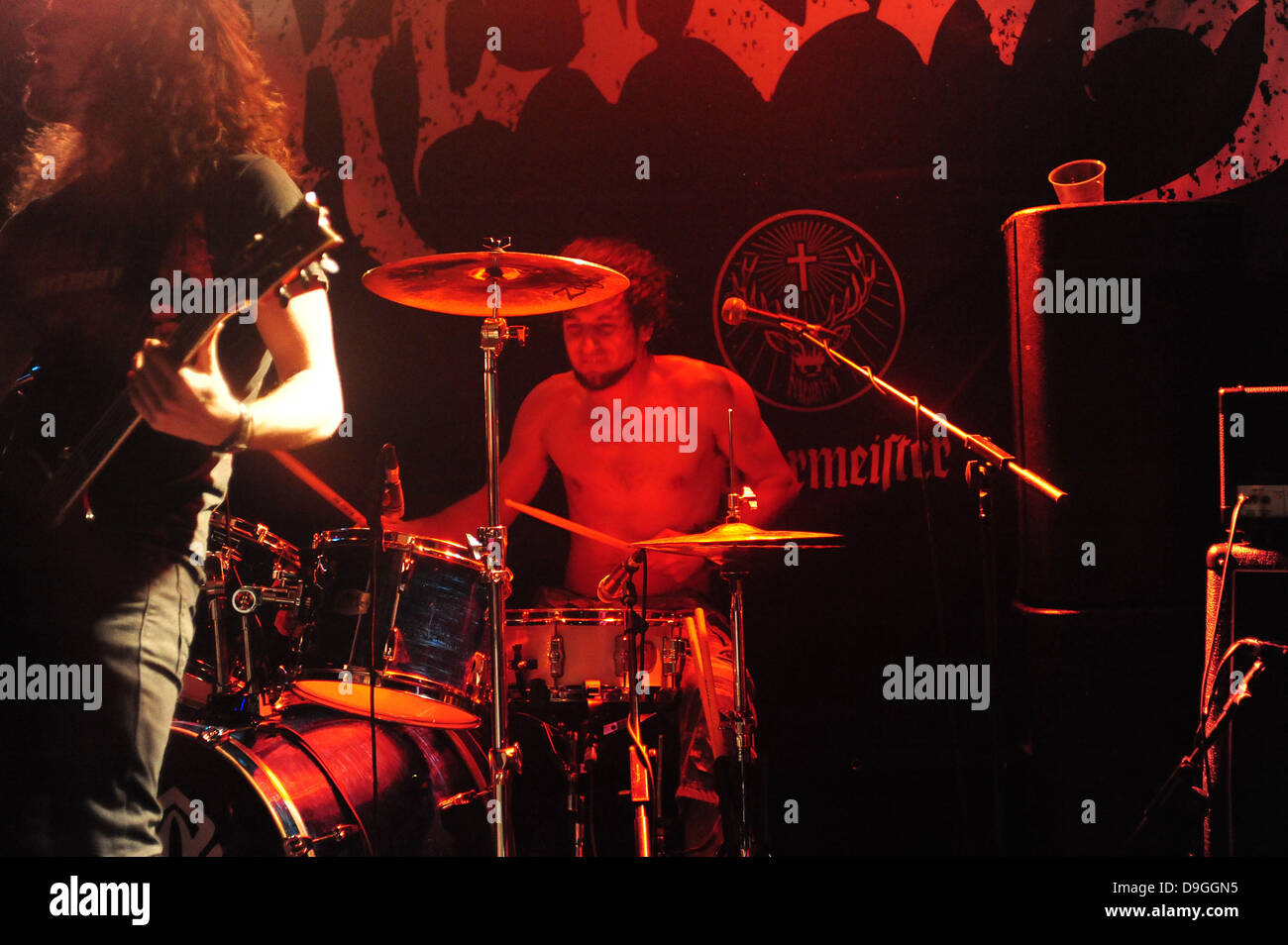 Jack Pritchard of Revoker playing the opening gig on their first ...