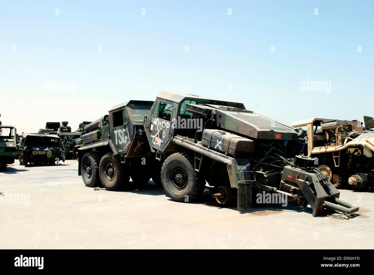 Damaged MK48 Front Power Units for the Logistics Vehicle System Stock ...