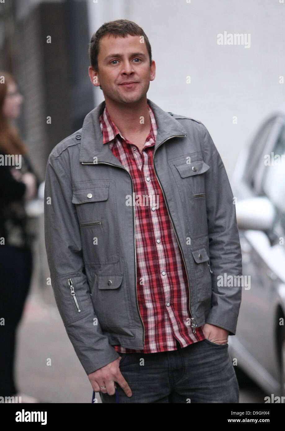Scott Mills at the ITV studios London, England - 17.03.11 Stock Photo ...