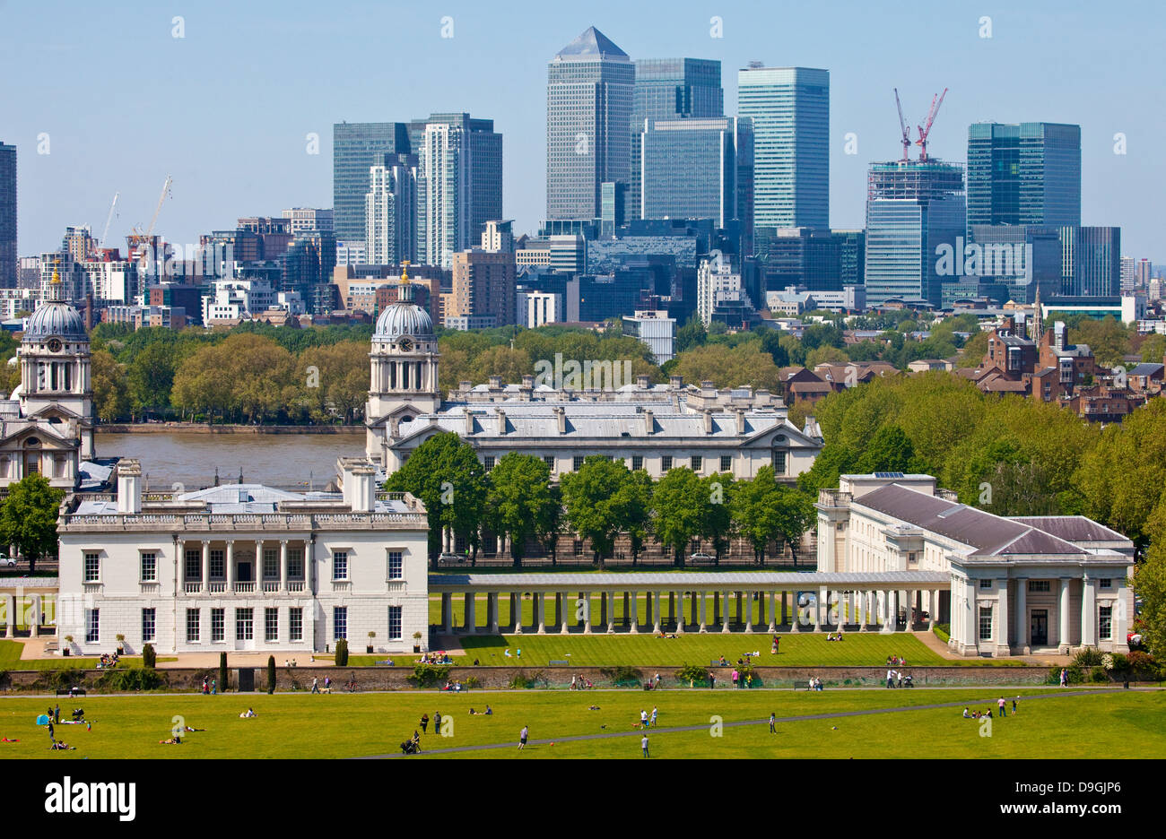The magnificent view from the Greenwich Observatory taking in sights ...