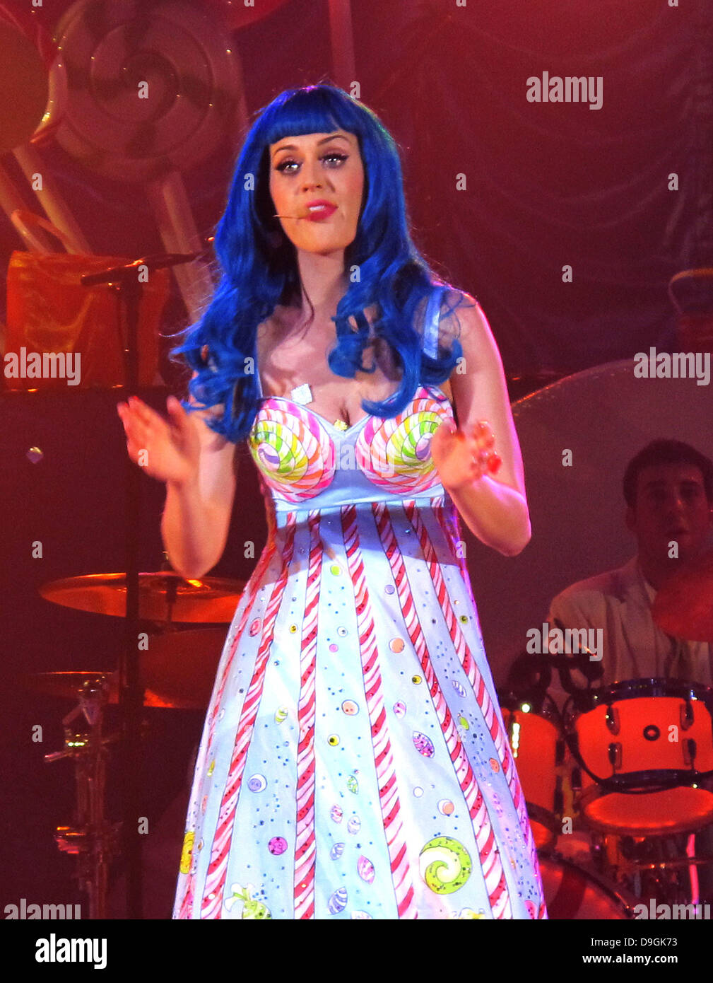 Singer Katy Perry performing her 'Californian Dreams Tour' at the ...