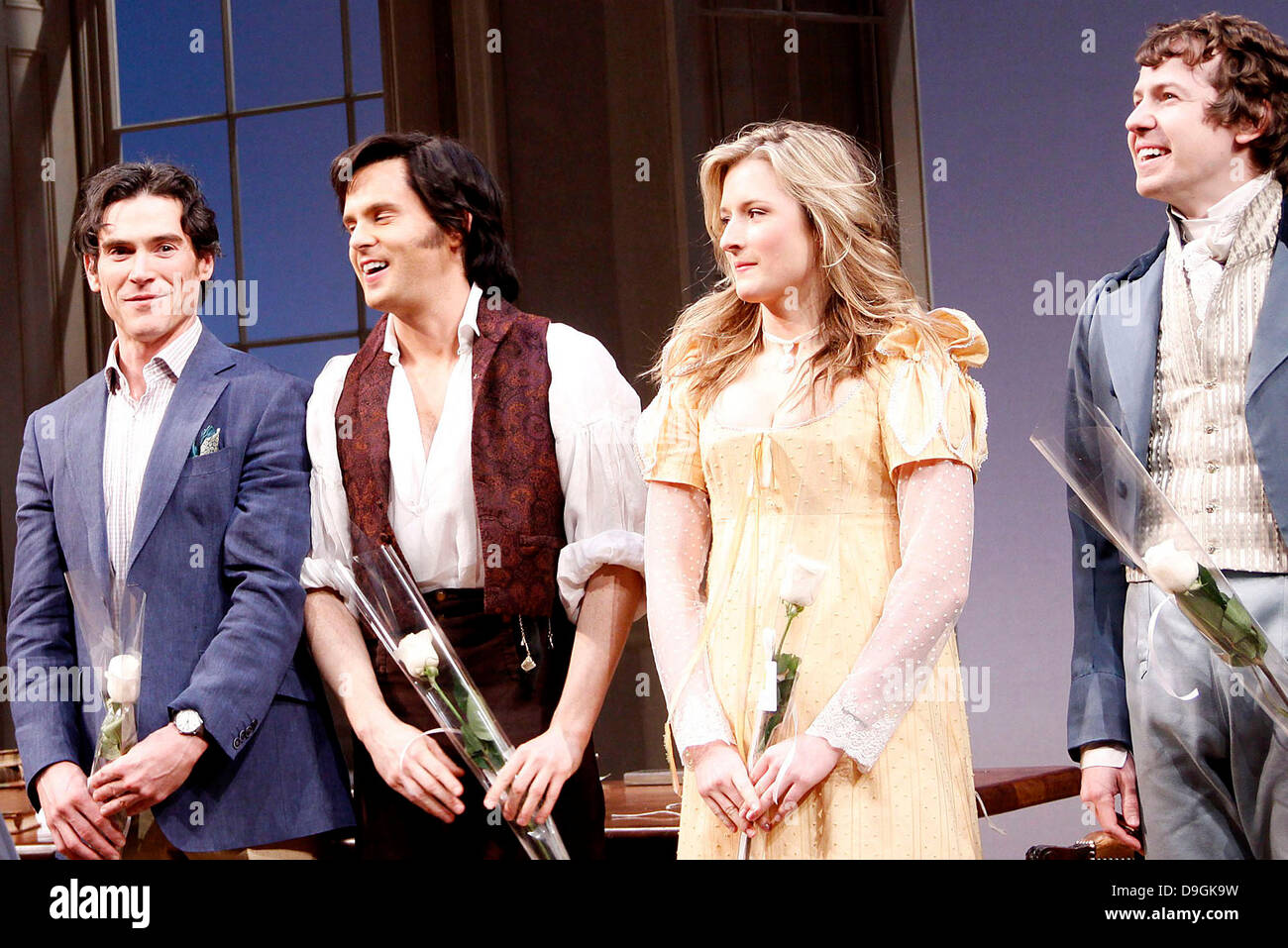 Billy Crudup, Tom Riley, Grace Gummer and David Turner Opening night of ...