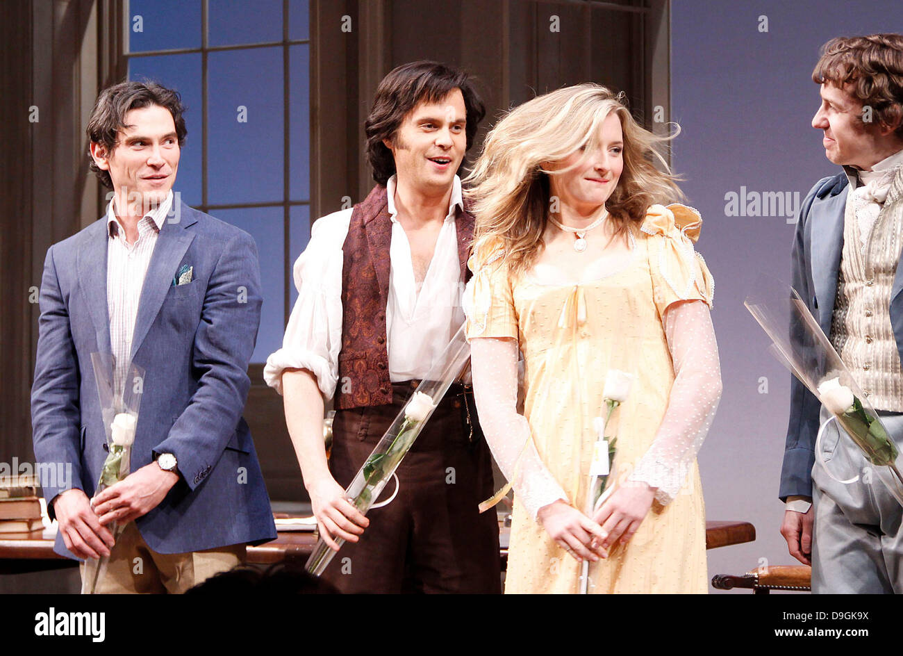 Billy Crudup, Tom Riley, Grace Gummer and David Turner Opening night of ...