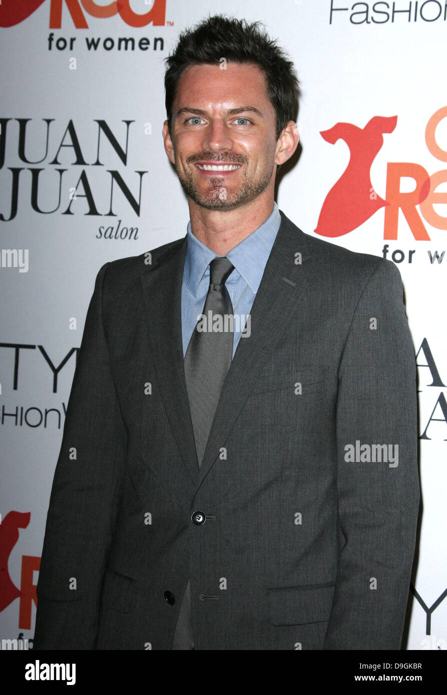 Brandon Johnson Style LA Fashion Week 'Go Red For Women' celebrity red ...