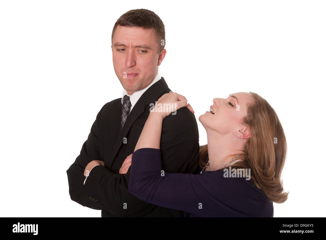 Woman pleading man hi-res stock photography and images - Alamy