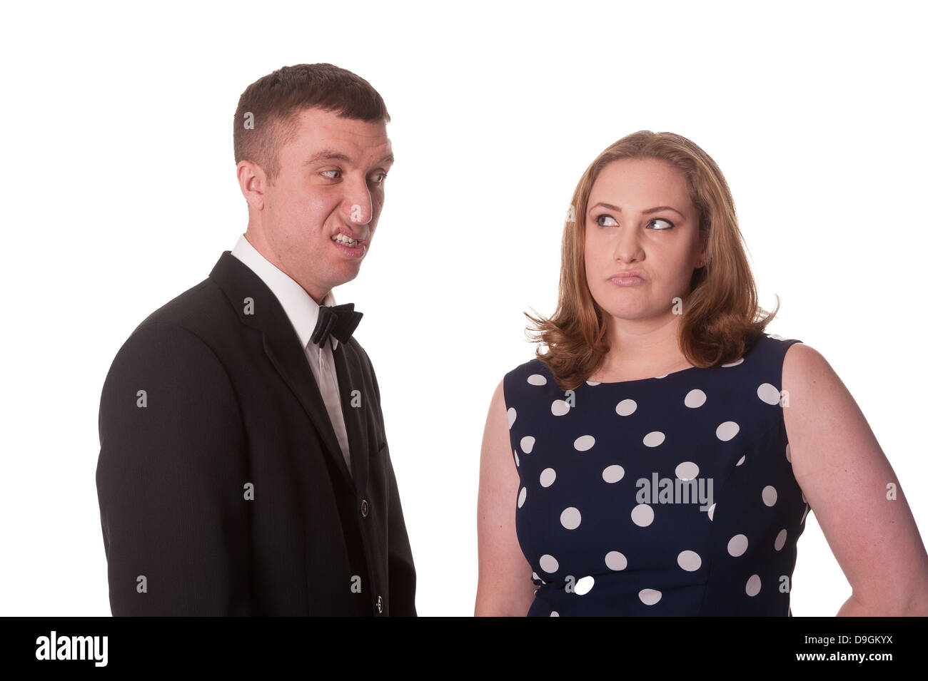 Disgusted young man with funny expression hi-res stock photography and ...