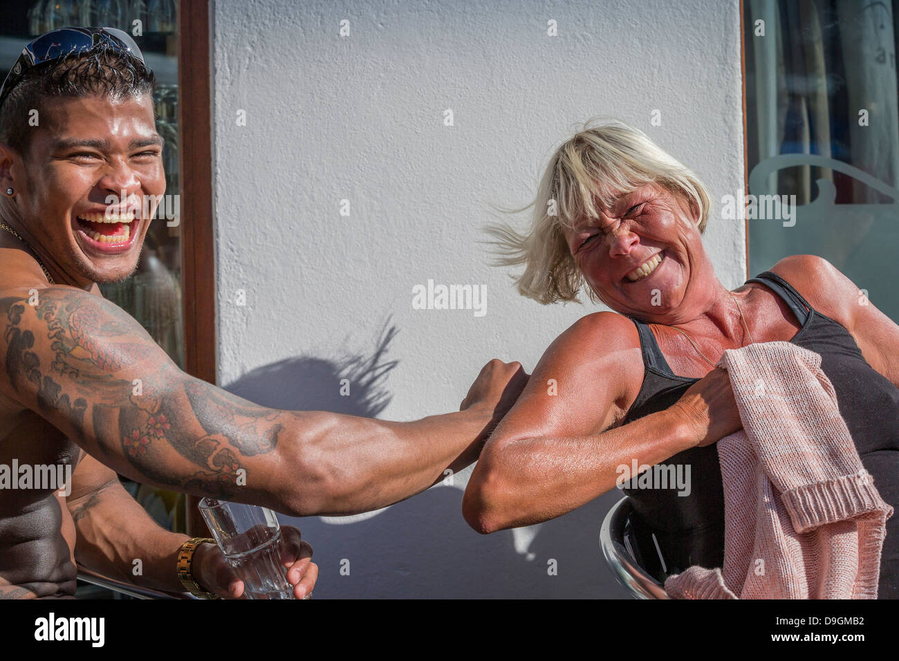 People enjoying the summer, Akureyri, Iceland Stock Photo - Alamy