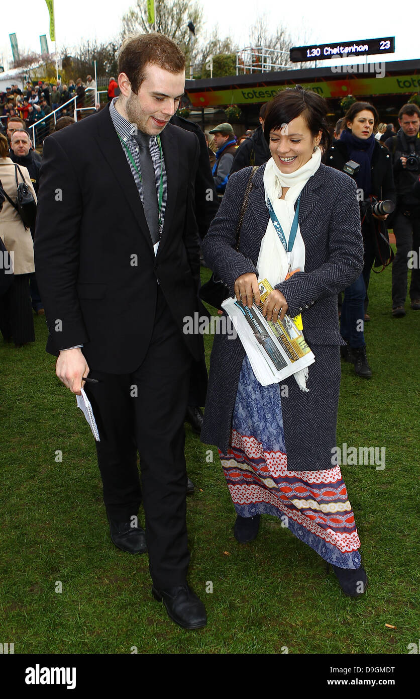 Lily Allen attending the Cheltenham Festival Cheltenham, England - 18. ...