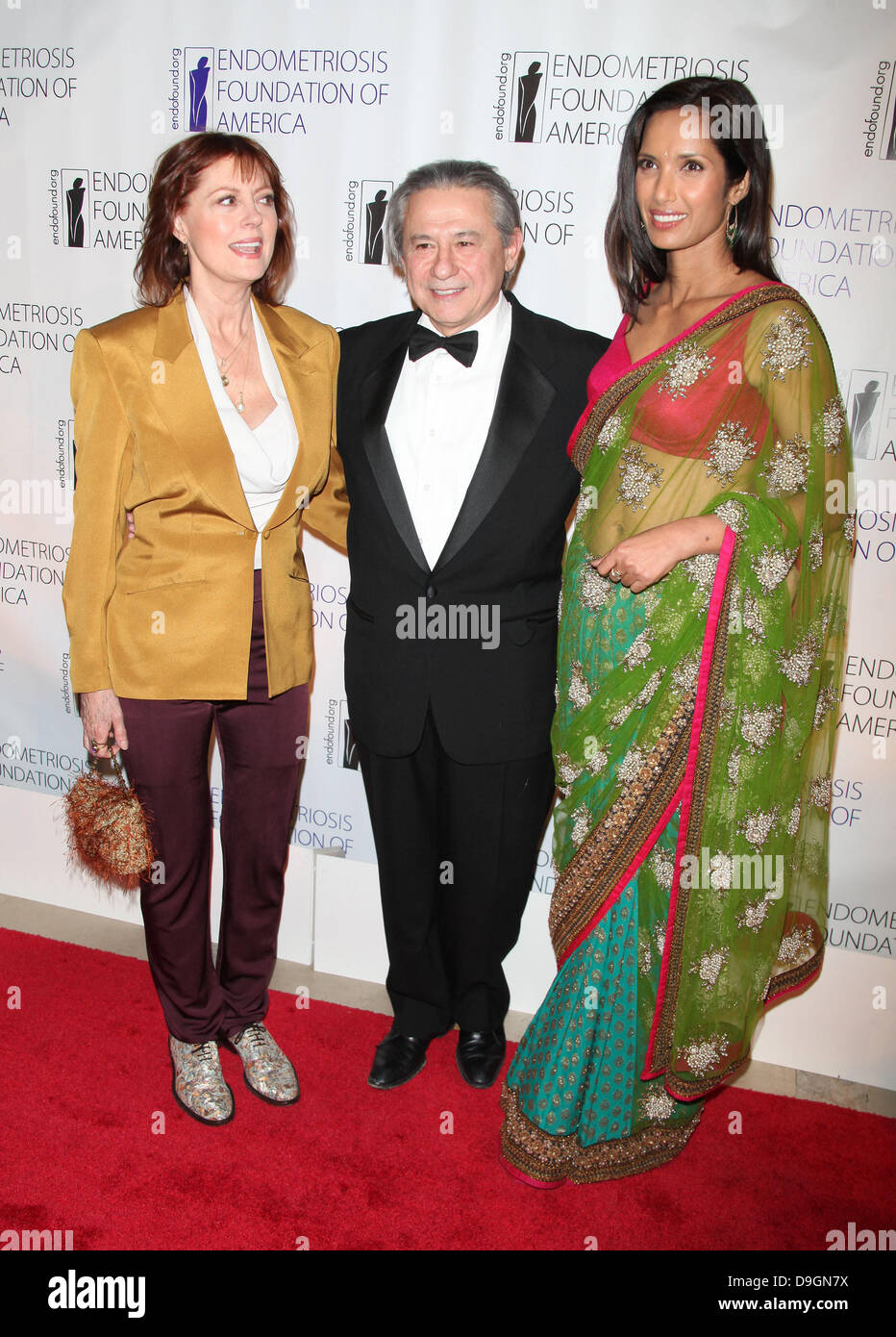 Susan Sarandon, Dr. Tamer Seckin and Padma Lakshmi The Endometriosis ...