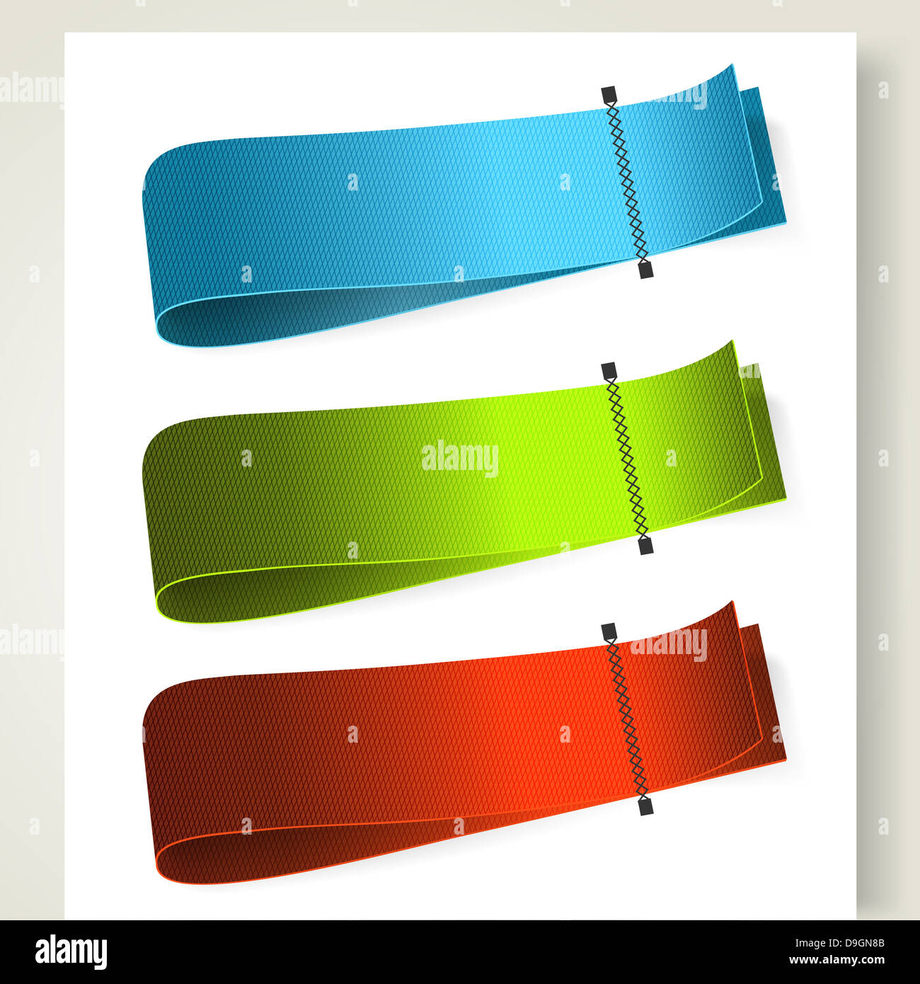 Set of colorful textile labels. Vector eps10 illustration Stock Photo ...