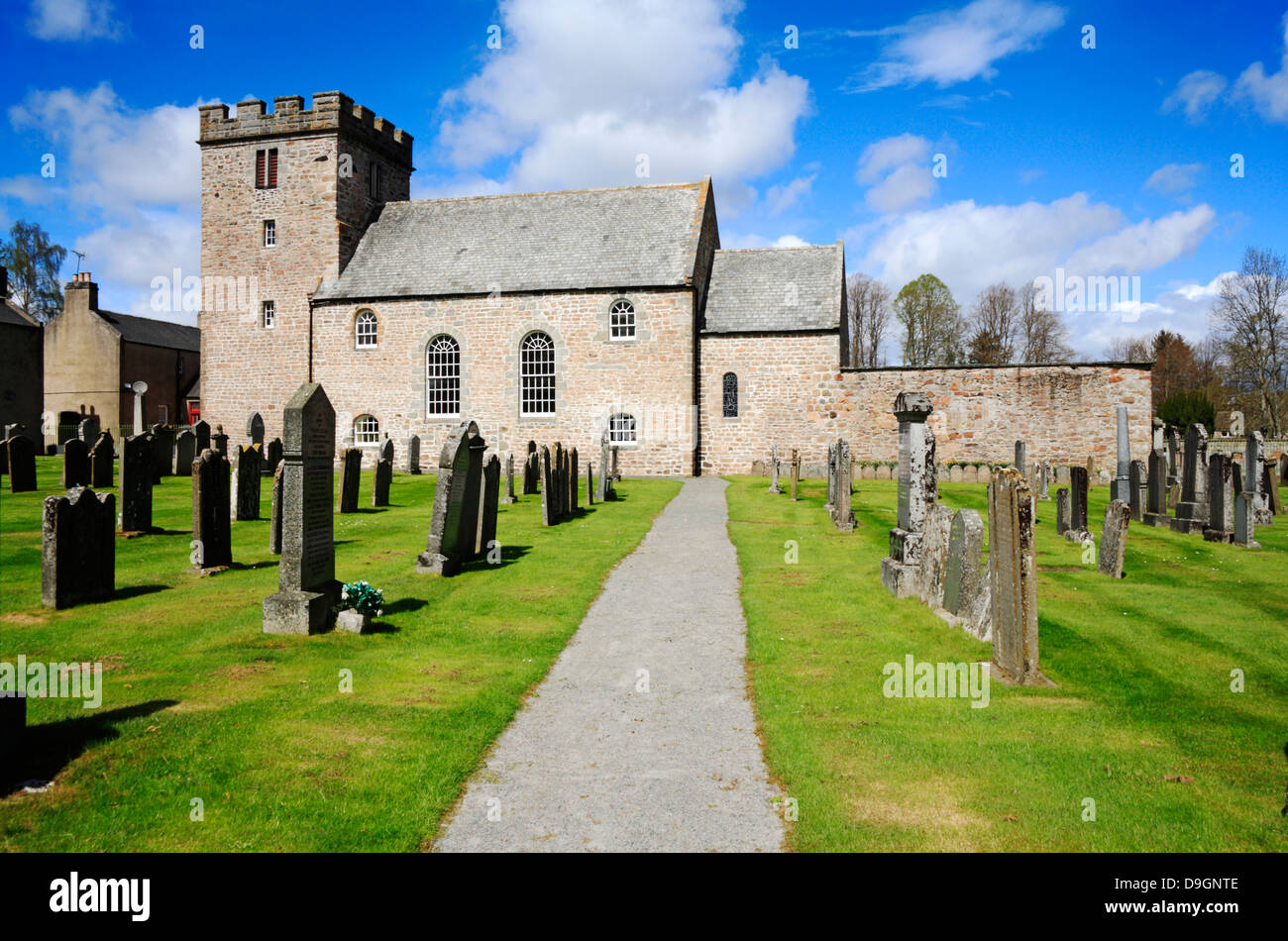 A view of the parish church of St Mary at Monymusk, Aberdeenshire ...
