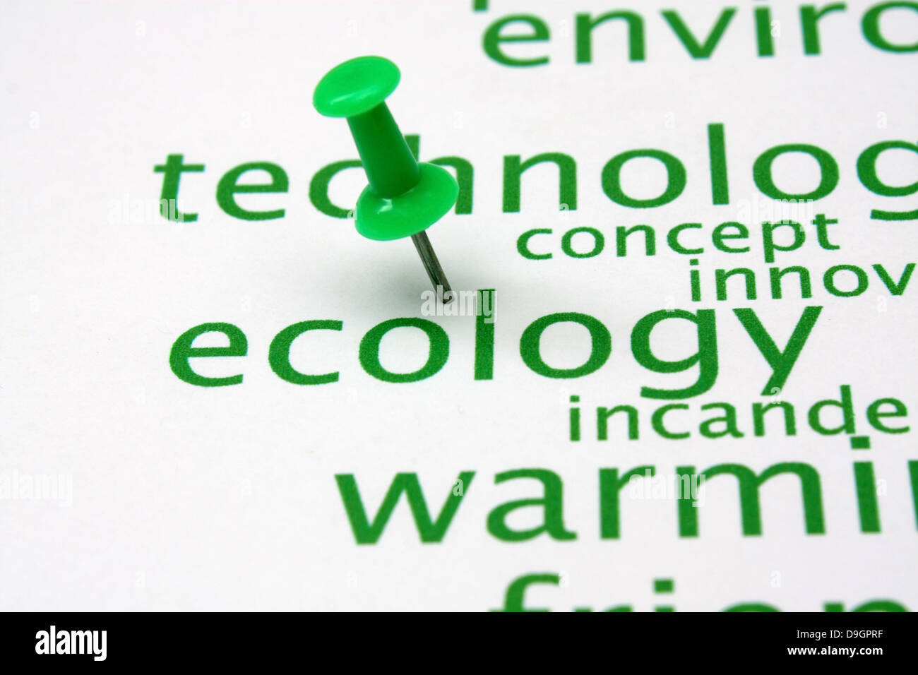 ECOLOGY. Word collage on white background Stock Photo - Alamy