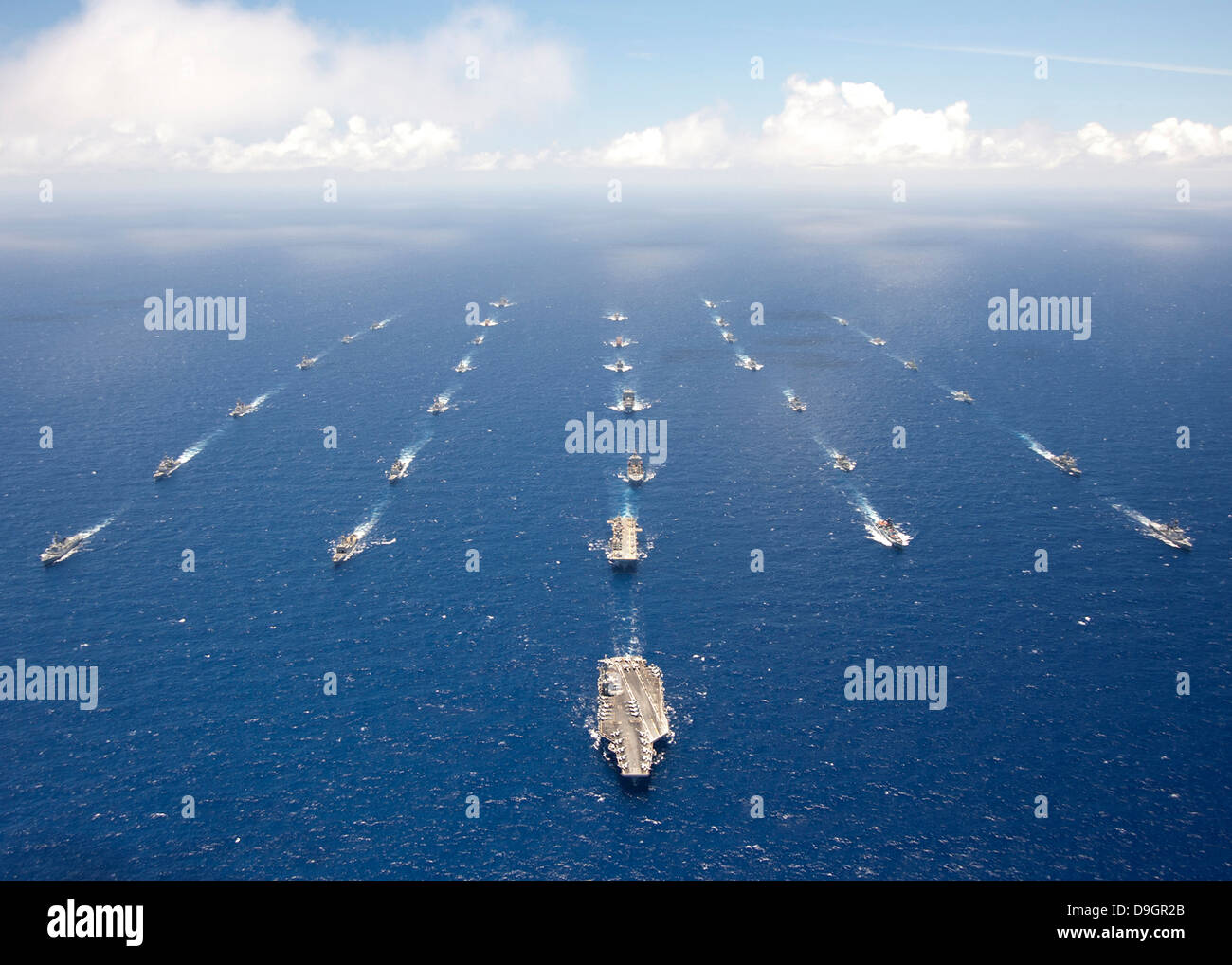 Ships and submarines participating in the Rim of the Pacific exercise ...