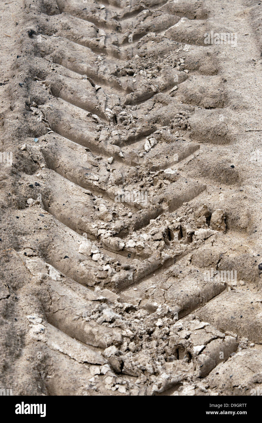 wheel tracks on dirt Stock Photo - Alamy