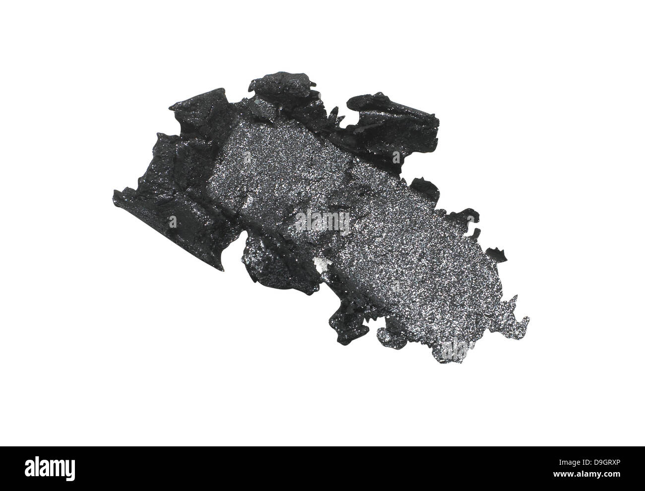 black eyeshadow smear cut out onto a white background Stock Photo - Alamy
