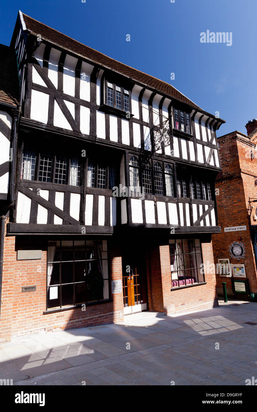 Lincoln - Cardinal's Hat timber-frame building at High Street; Lincoln ...