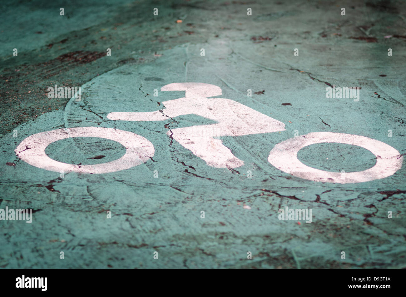 Road sign for motorcyclist Stock Photo - Alamy