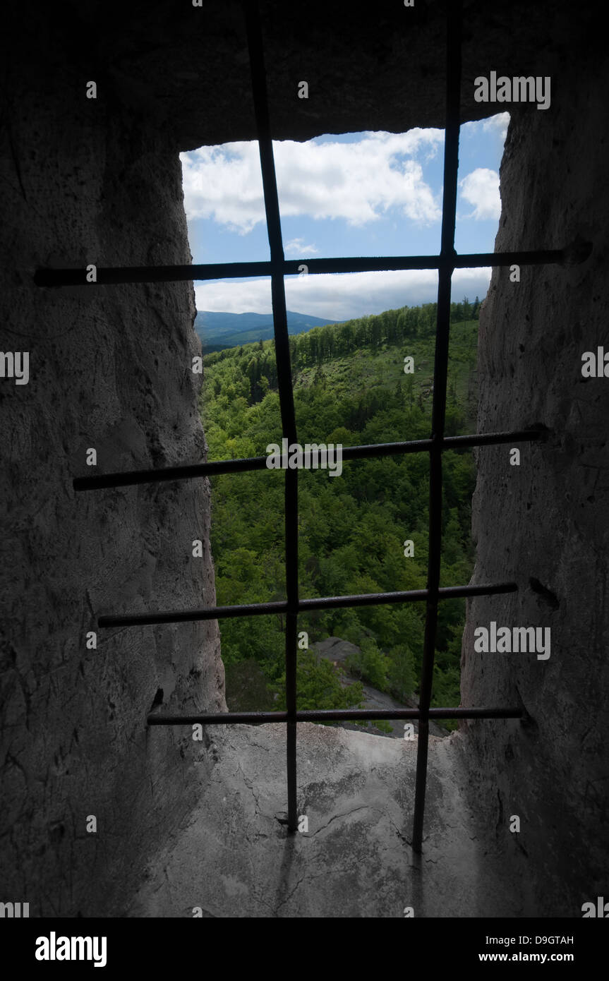 prison theme with panoramic view outside Stock Photo - Alamy