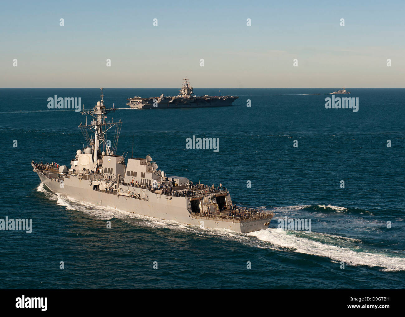 USS James E. Williams is underway with USS Enterprise and USS Nitze ...
