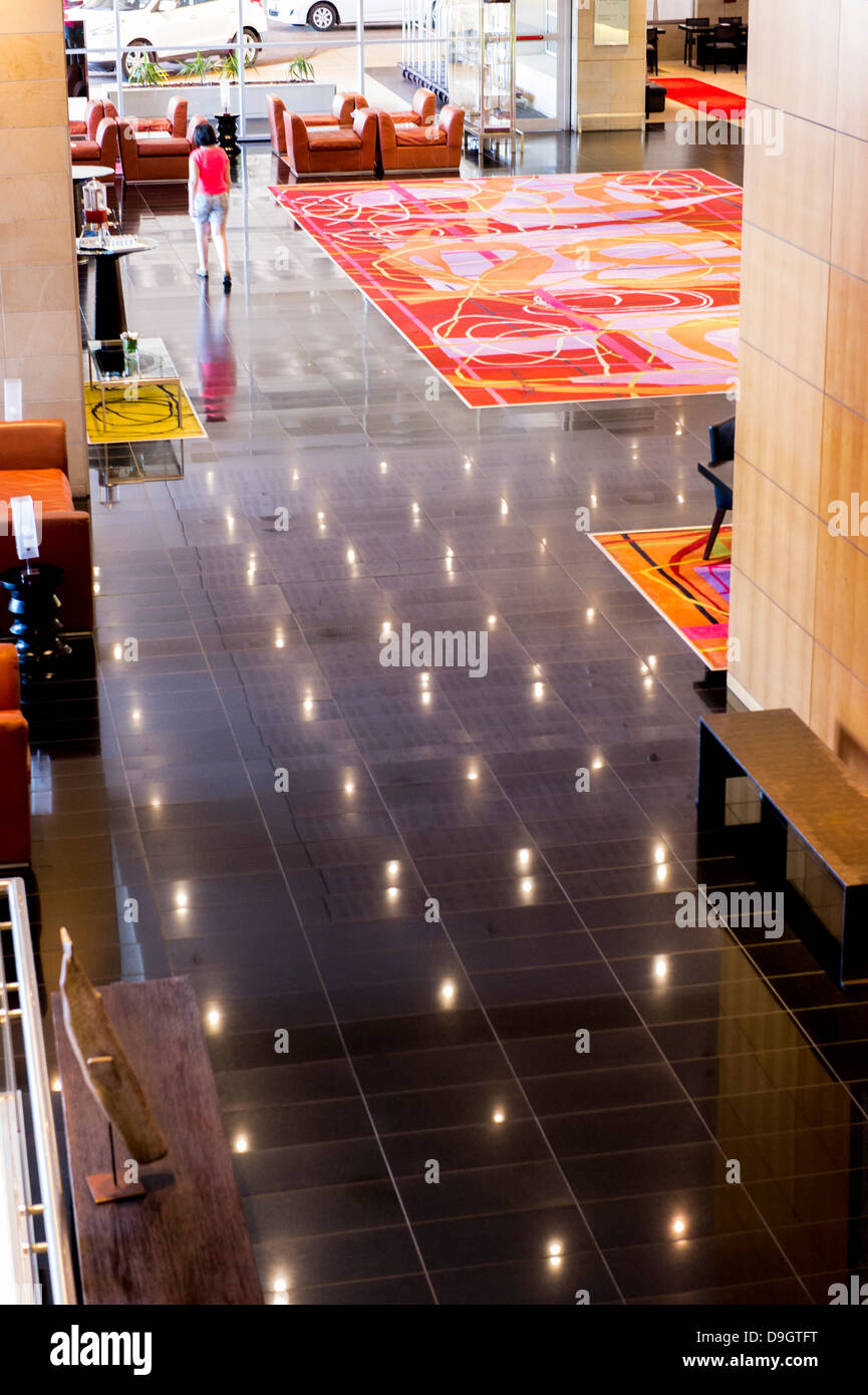 High angle view of the lobby area of a hotel Stock Photo - Alamy