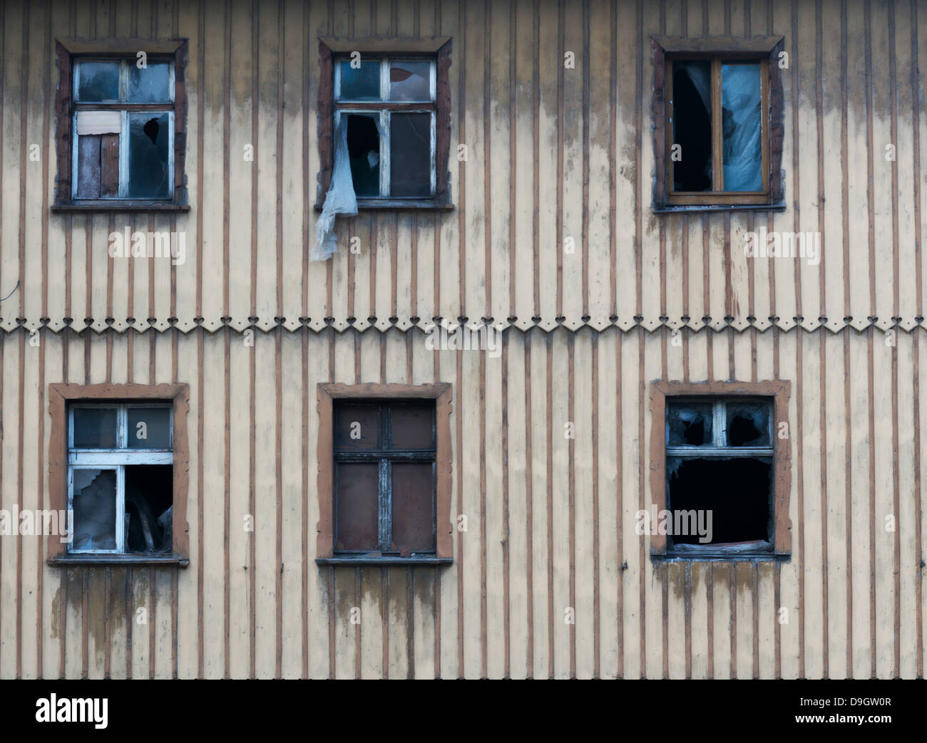 Front of abandoned building Stock Photo - Alamy