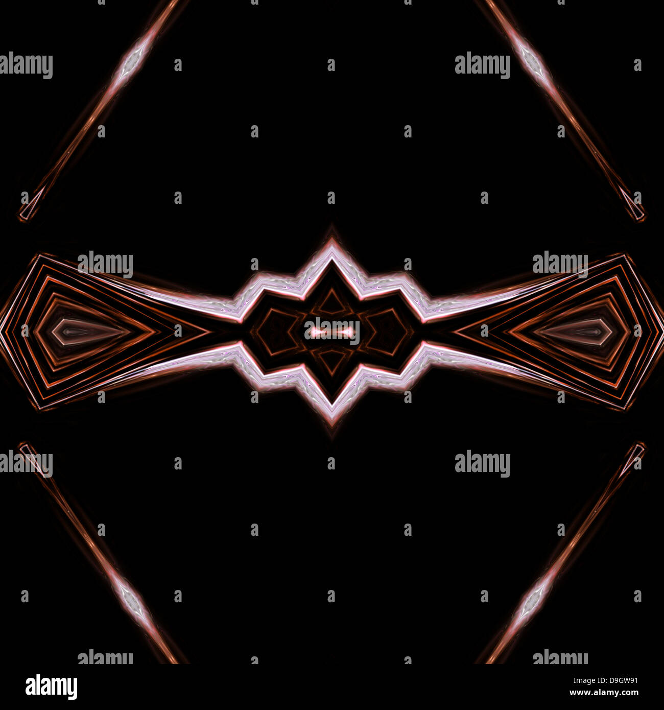 Abstract illustrated glass object Stock Photo - Alamy