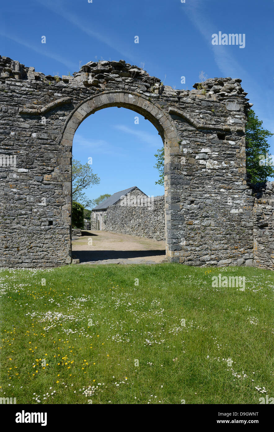 STRATA FLORIDA ABBEY. DYFED. WALES. UK Stock Photo - Alamy
