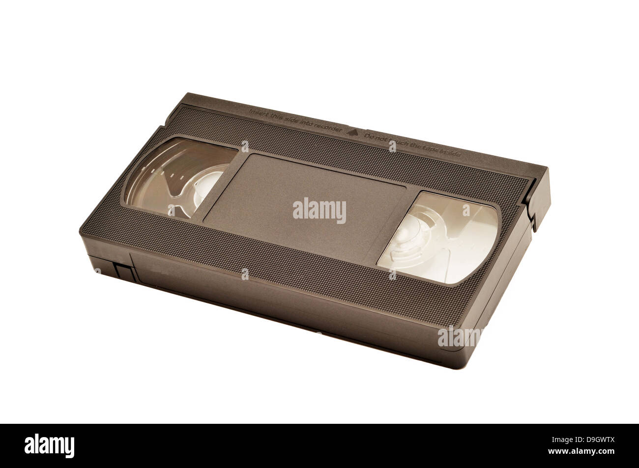 Black video tape cassette isolated on white Stock Photo - Alamy