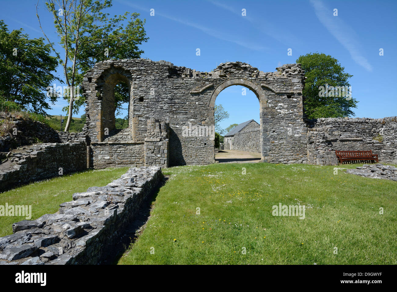 STRATA FLORIDA ABBEY. DYFED. WALES. UK Stock Photo - Alamy