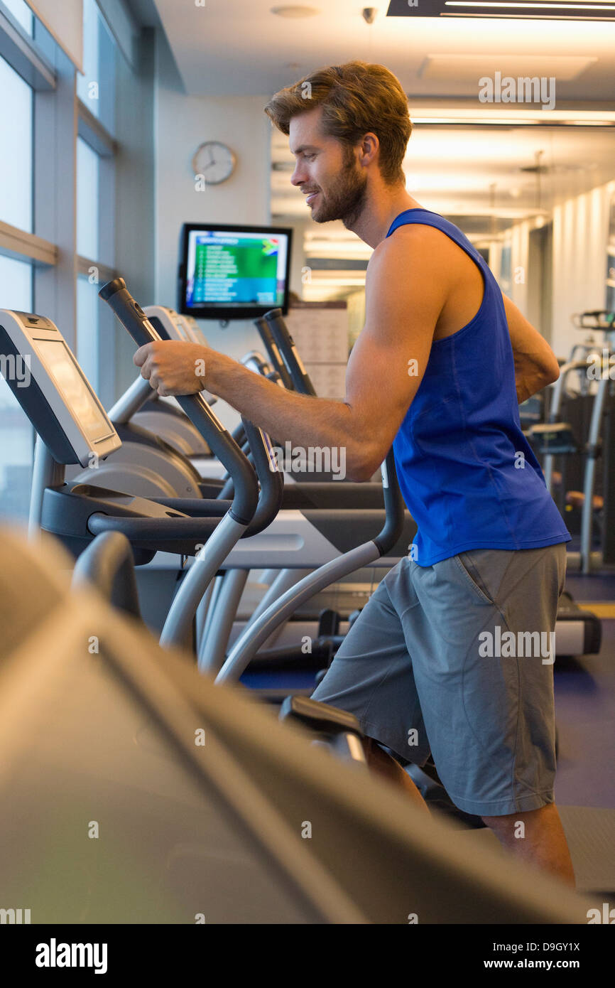 Stepping man not woman gym hi-res stock photography and images - Alamy