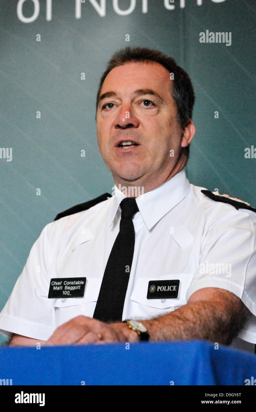 Belfast, Northern Ireland. 19th June 2013. PSNI Chief Constable praises ...