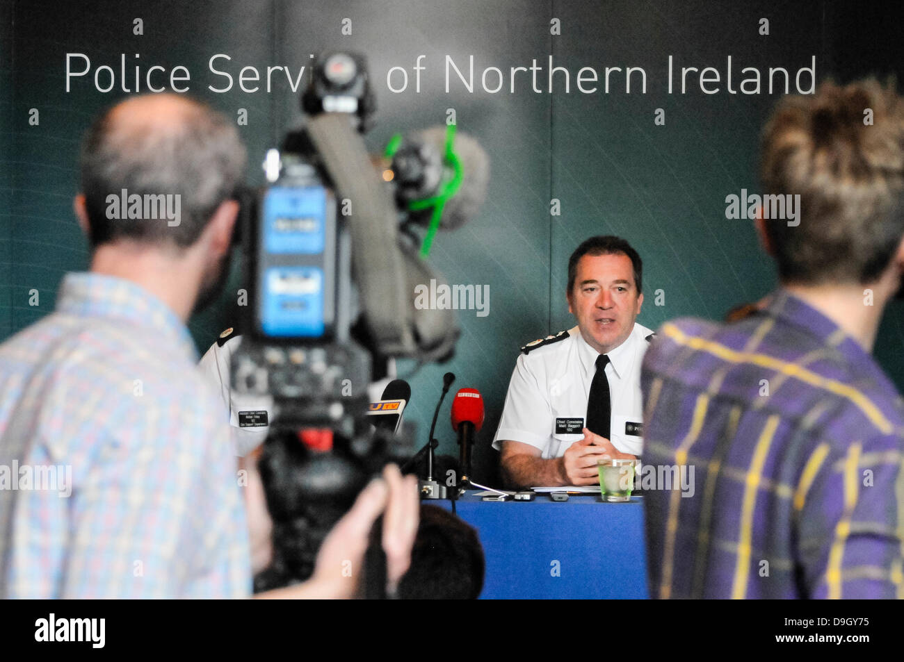 Chief constable of the psni at police headquarters in belfast hi-res ...
