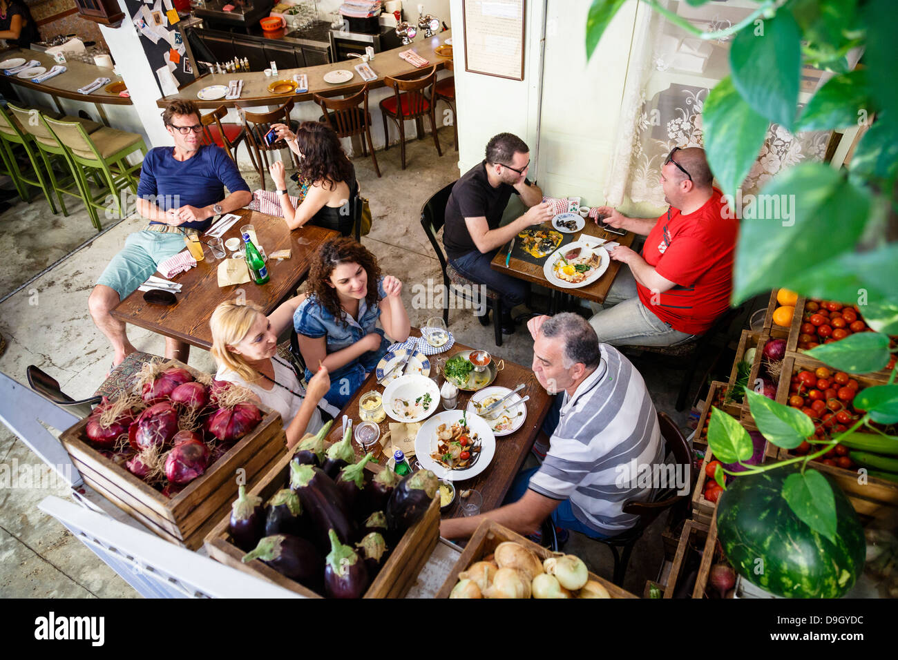 Machneyuda restaurant, Jerusalem, Israel Stock Photo - Alamy