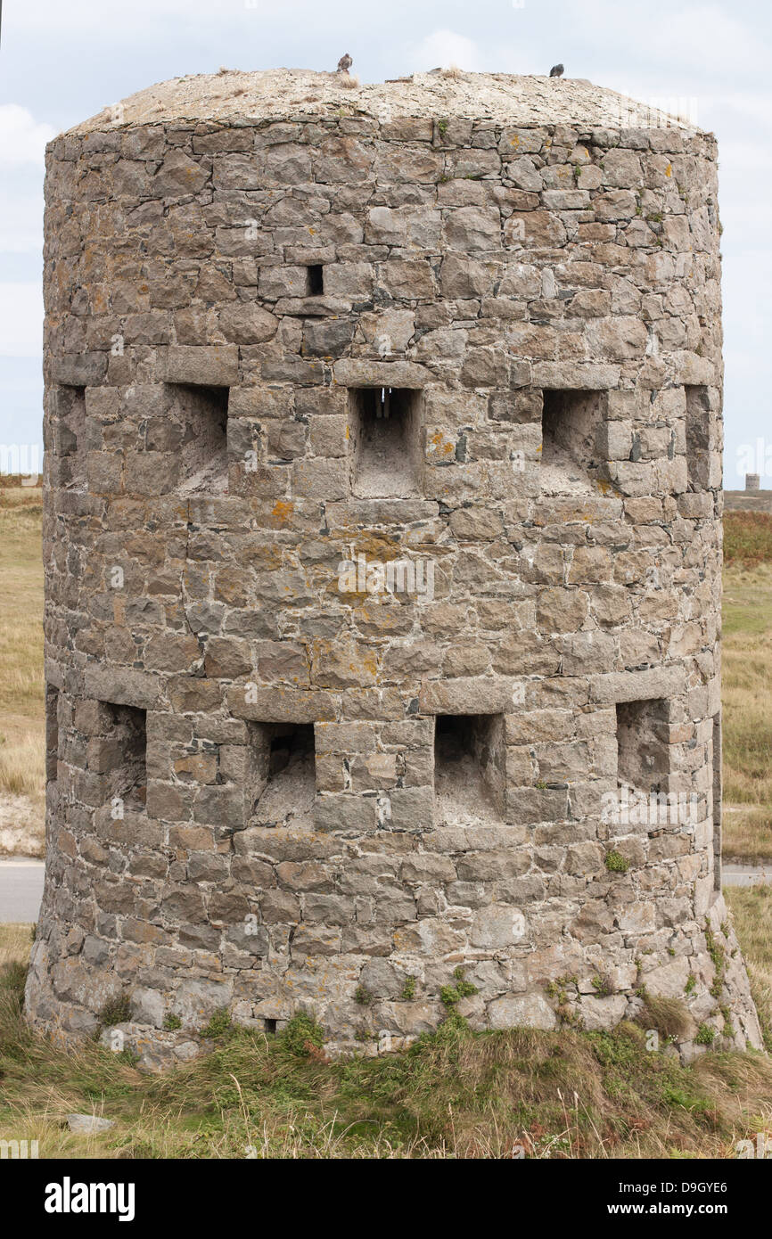 Guernsey loophole tower, erected in 1778-1779. This image features the ...
